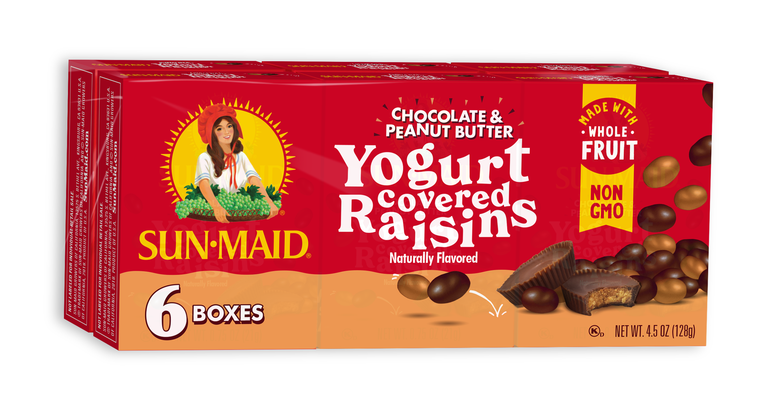 Chocolate Peanut Butter Yogurt Covered Raisins SUN MAID